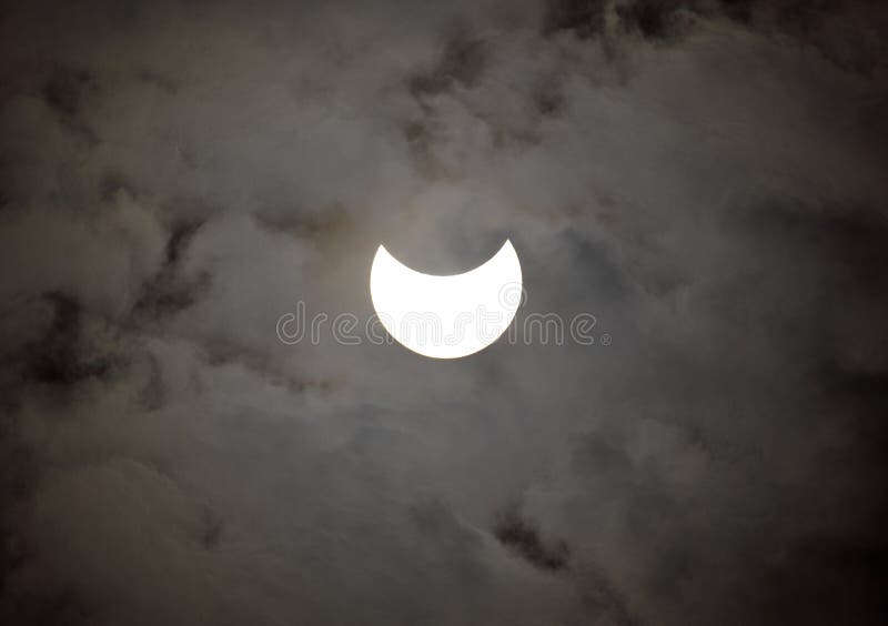 Partial Solar Eclipse, Visible from Romania. 25.10.2022 Editorial ...
