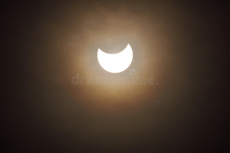 Partial Solar Eclipse, Visible from Romania. 25.10.2022 Editorial ...