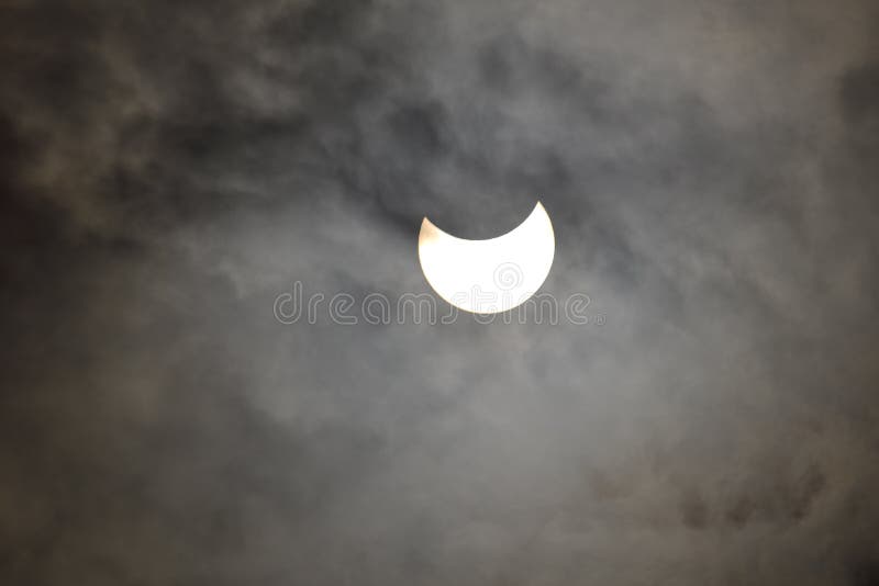 Partial Solar Eclipse, Visible from Romania. 25.10.2022 Editorial Photo ...