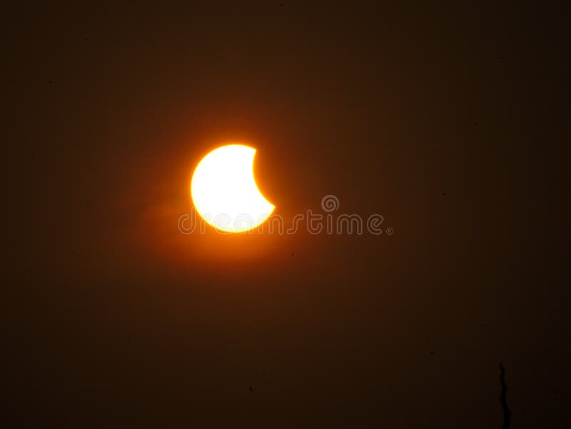 Partial Sun eclipse stock image. Image of weather, sunny - 67927631