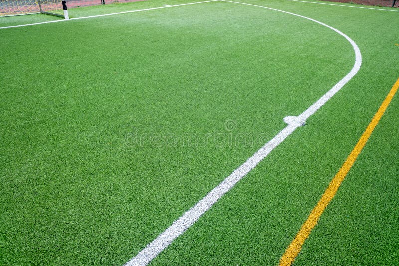 Partial View of the Central Area of a 7-a-side Football Field Stock ...