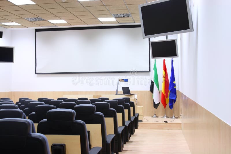 Partial View Of Conference Room Stock Image - Image of discussion ...