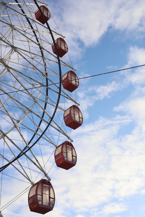 Ferris wheel and sky stock image. Image of blue, recreation - 362475231