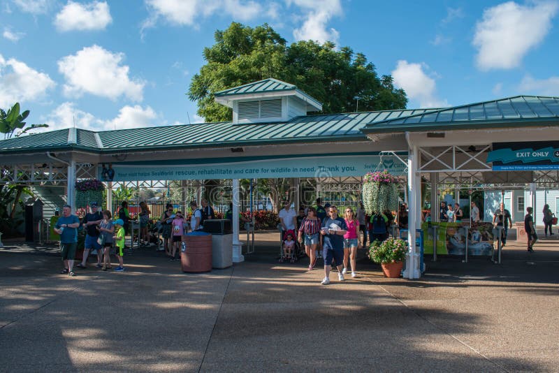 Entrance To SeaWorld Orlando in Florida Editorial Image - Image of ...