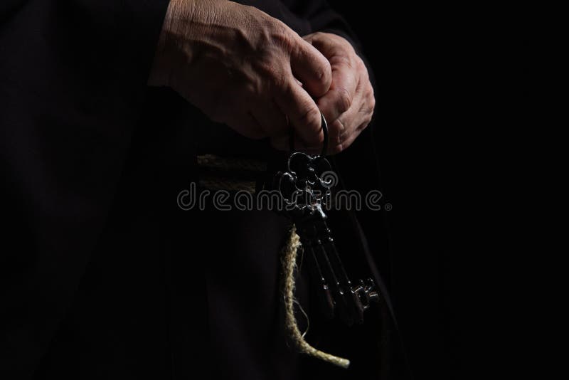 Partial View of Medieval Abbot with Stock Photo - Image of elderly ...