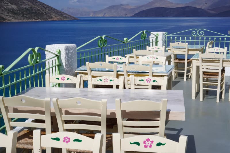 Partial View of a Restaurant in Masouri on the Island of Kalymnos ...