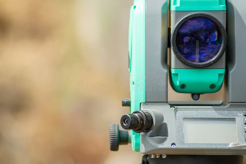 Total Station, Survey Instrument Geodetic Device. Construction and ...