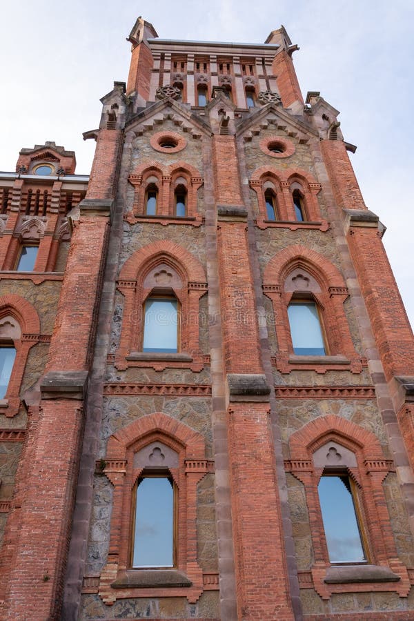 Partial View of a Tower of the Pontifical University, Comillas, Spain ...