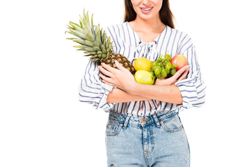 Partial View of Woman Holding Various Fruits Stock Image - Image of ... Partial View of Woman Holding Various Fruits Stock Image - Image of ...