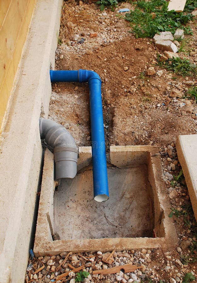 Partially Contructed Sewage Inspection Chamber Stock Image - Image of ...
