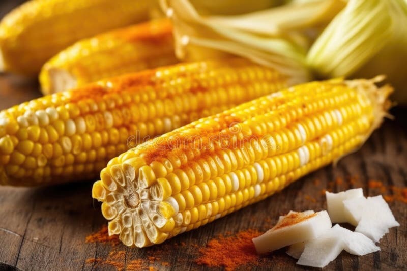 Partially Eaten Grilled Corn with Visible Bite Mark Stock Photo - Image ...