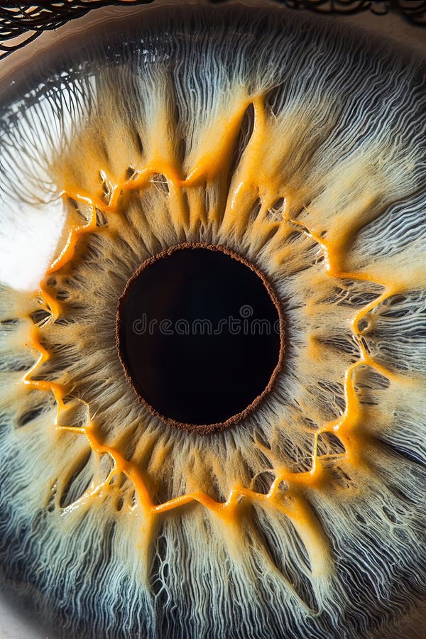 A Partially Illuminated Face with a Close-up of the Eye, Showcasing ...
