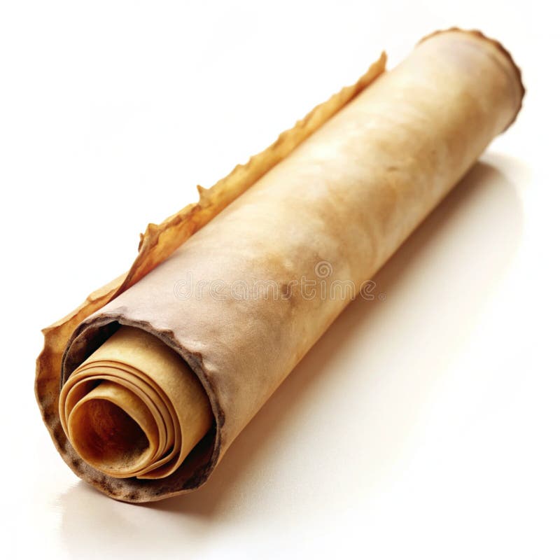 Ancient Scroll stock illustration. Illustration of partially - 369168706