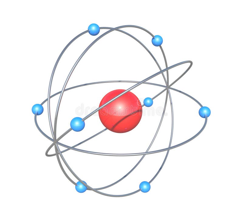 Particella Gigante Dell'atomo Illustrazione di Stock - Illustrazione di ...
