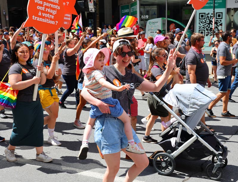 Participant at the Community Day for Montreal Pride Celebrations ...