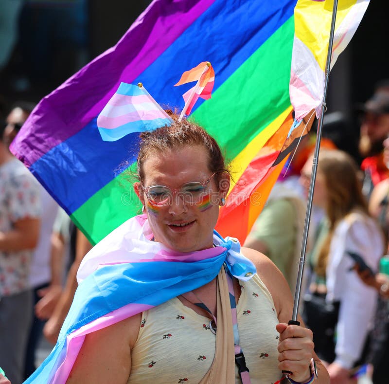 Participant at the Community Day for Montreal Pride Celebrations ...