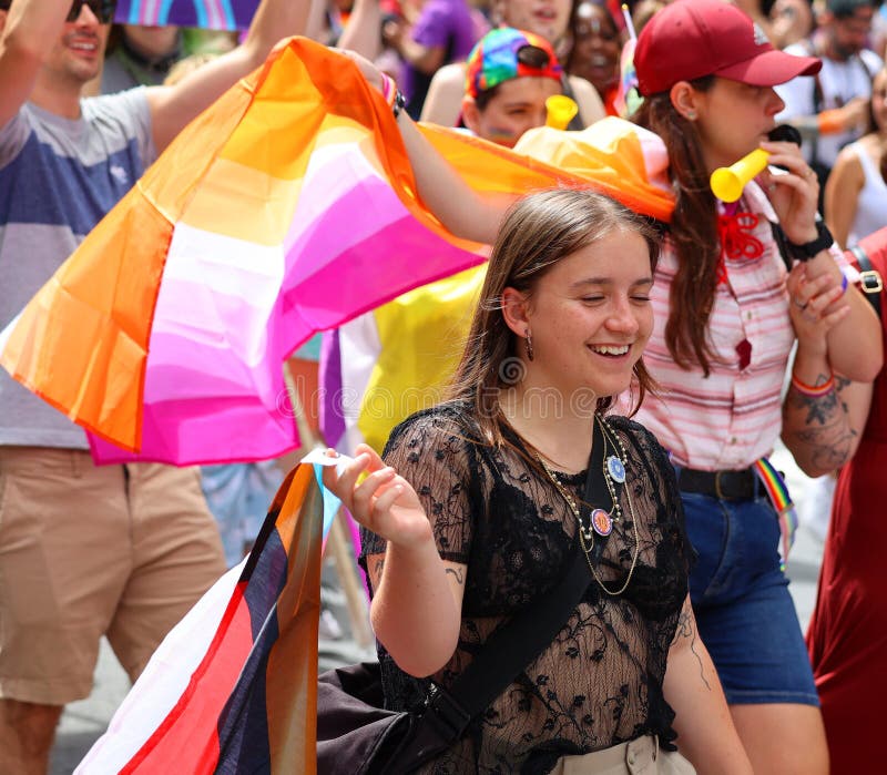 Participant at the Community Day for Montreal Pride Celebrations ...