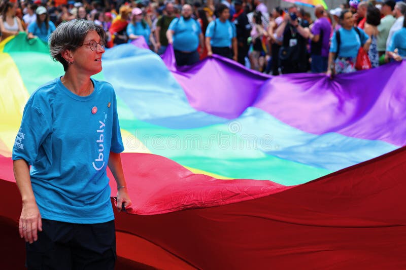 Participant at the Community Day for Montreal Pride Celebrations ...