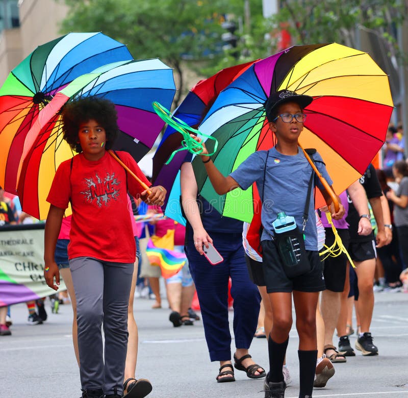 Participant at the Community Day for Montreal Pride Celebrations ...