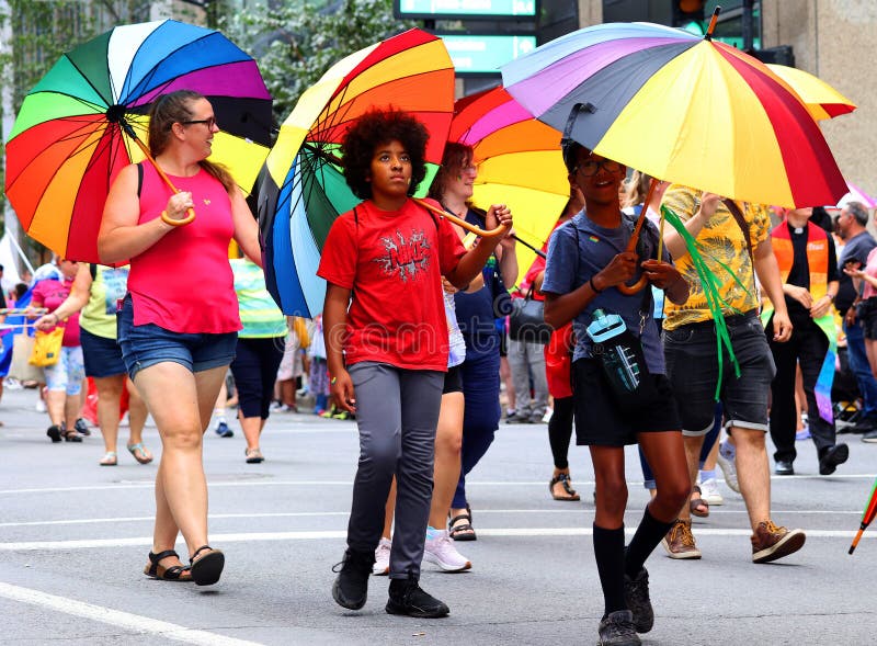 Participant at the Community Day for Montreal Pride Celebrations ...
