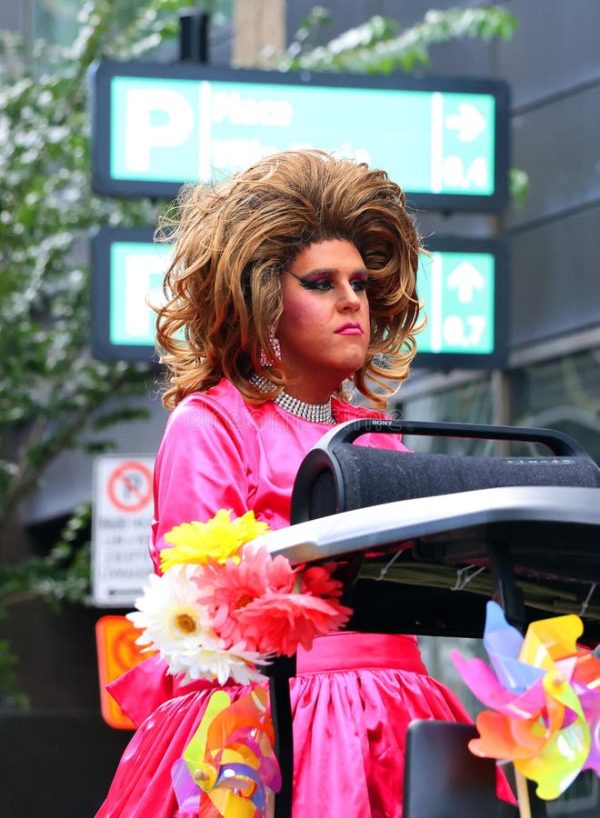 Participant at the Community Day for Montreal Pride Celebrations ...