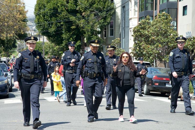Participants in the Annual Cesar Chavez Parade in San Francisco, CA ...