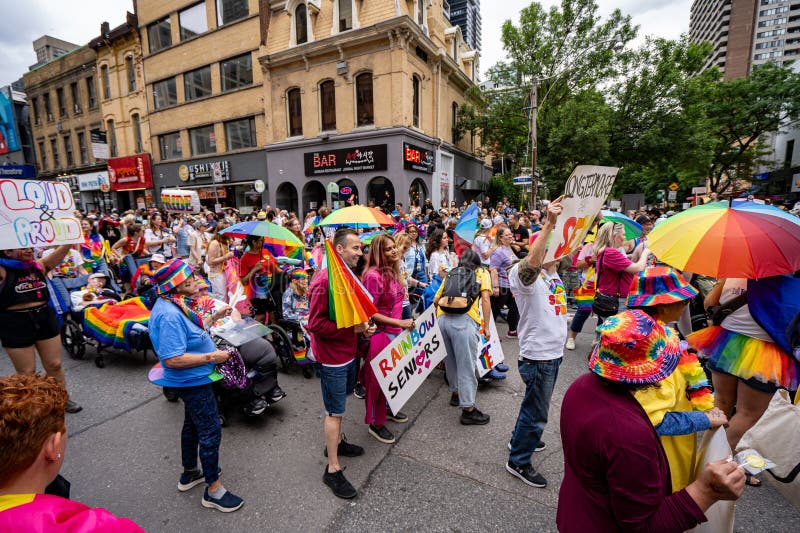 Participants at the 2024 Annual Pride Parade in Downtown Toronto ...