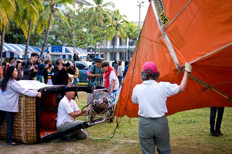 Participants Blow Up Their Balloons Editorial Image - Image of ...