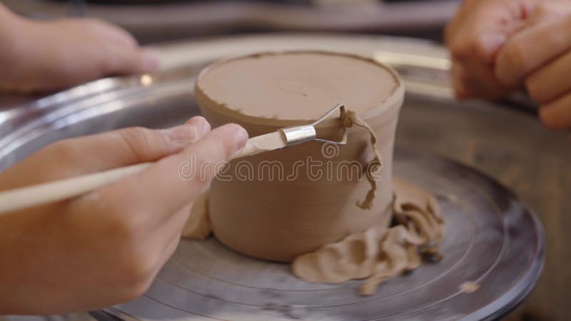 Learning Pottery Skills in a Cozy Studio during a Weekend Workshop ...