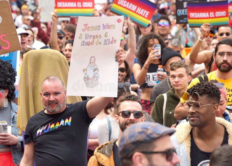 Participants at the DRAG UP FIGHT BACK Protest in San Francisco, CA ...