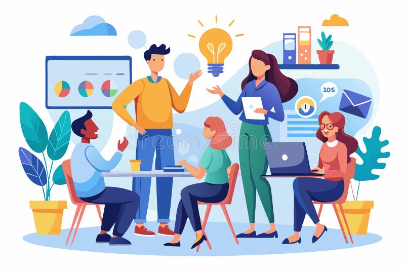 Participants Engage in a Brainstorming Session, Discussing Ideas and ...