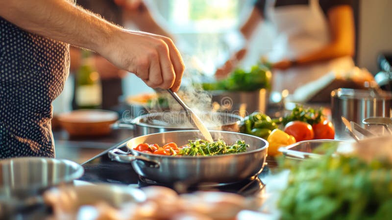 Exciting Cooking Class Stock Illustrations – 6 Exciting Cooking Class ...