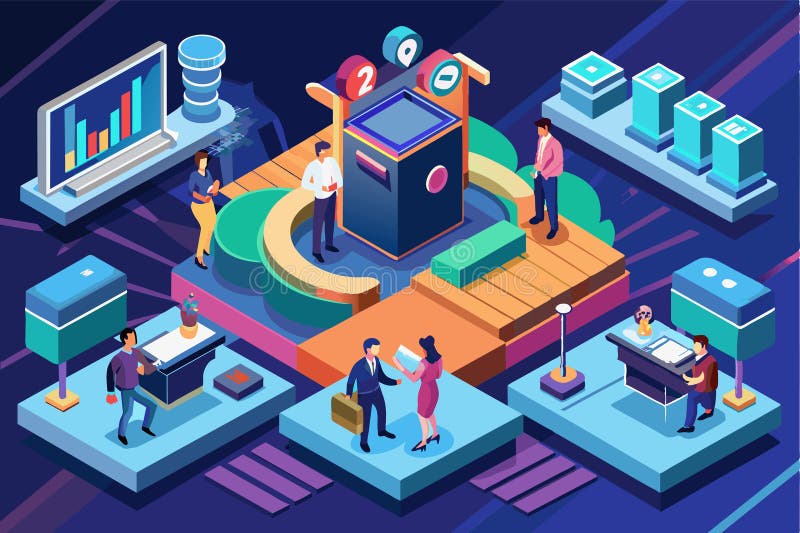 Participants Engage in a Lively Quiz Show Setup, Complete with ...