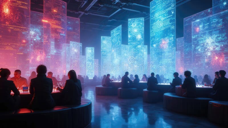 Participants Gather in a Vibrant Interactive Space within the Meta ...