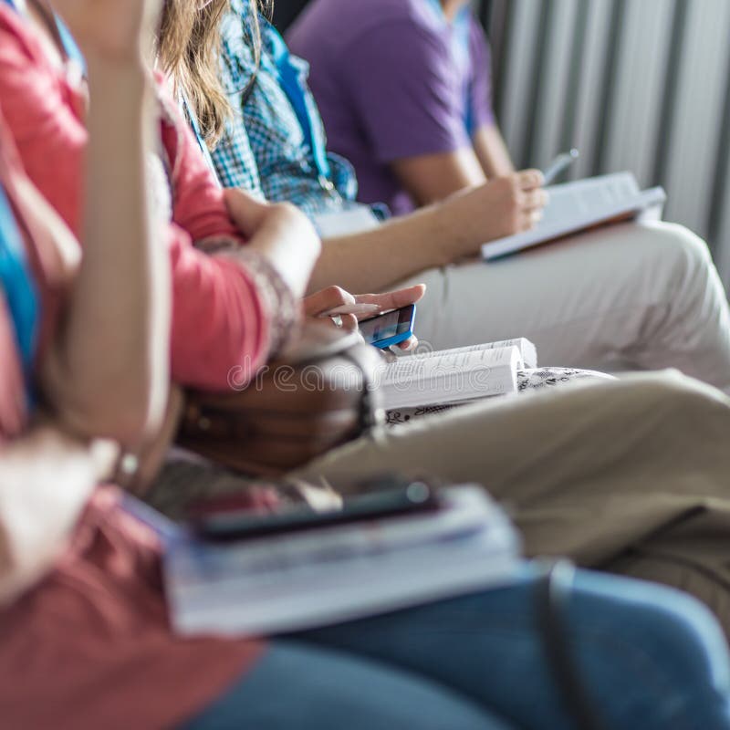 Participants Listening To Lecture and Making Notes Stock Photo - Image ...