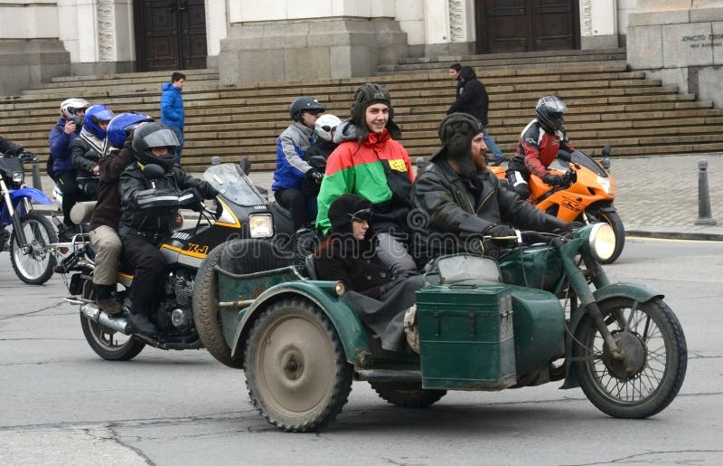 Participants in the Motorcycle Procession on 28 March 2015, Sofia ...
