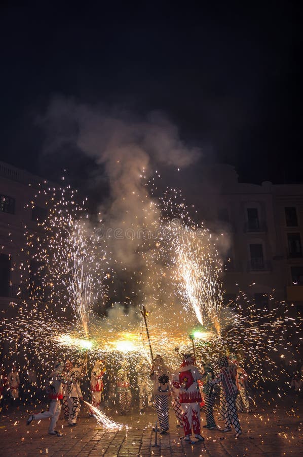 Fireworks by Devils Tower stock photo. Image of smoke - 171608914