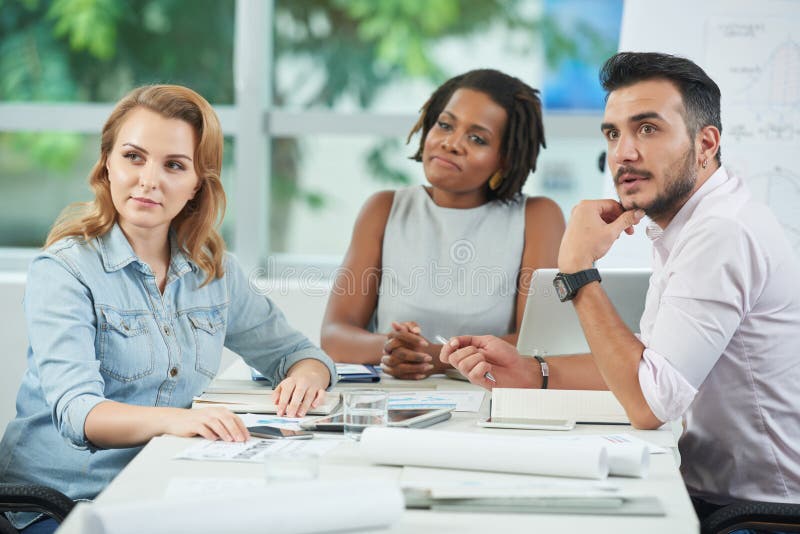 Participating in Business Presentation Stock Photo - Image of office ...