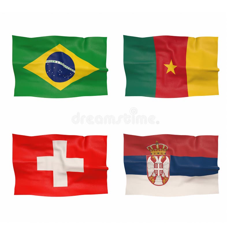 Participating Countries of Group G of the 2022 FIFA World Cup 3d ...