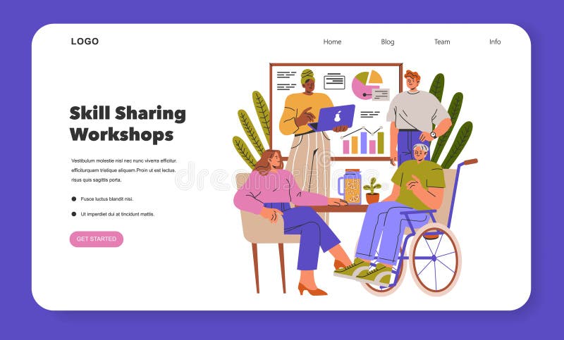 Skillsharing Workshops Stock Illustrations – 6 Skillsharing Workshops ...