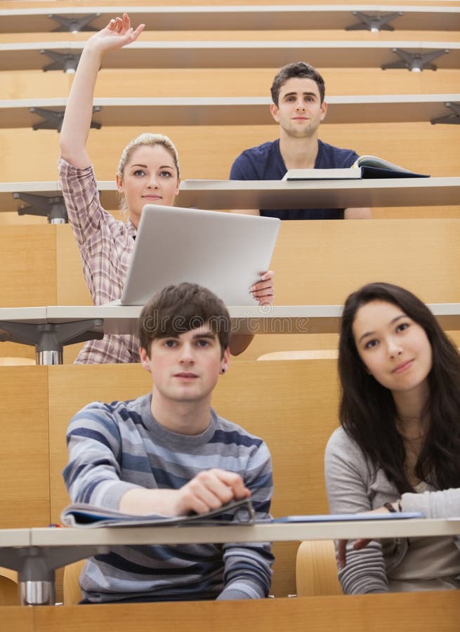 Participating Students in a Lecture Hall Stock Image - Image of fair ...