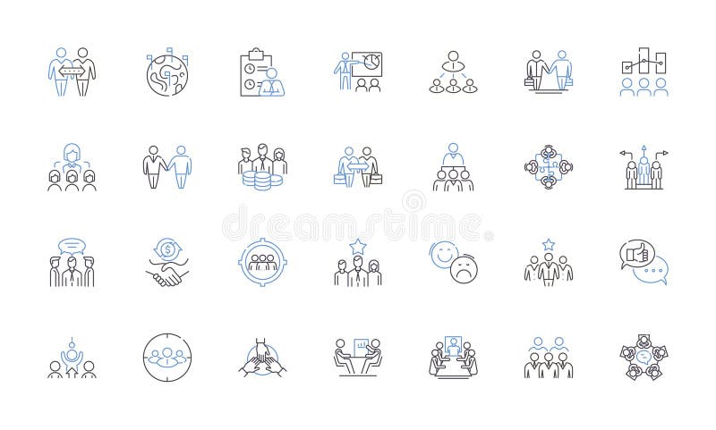 Participation Line Icons Collection. Involvement, Contribution ...