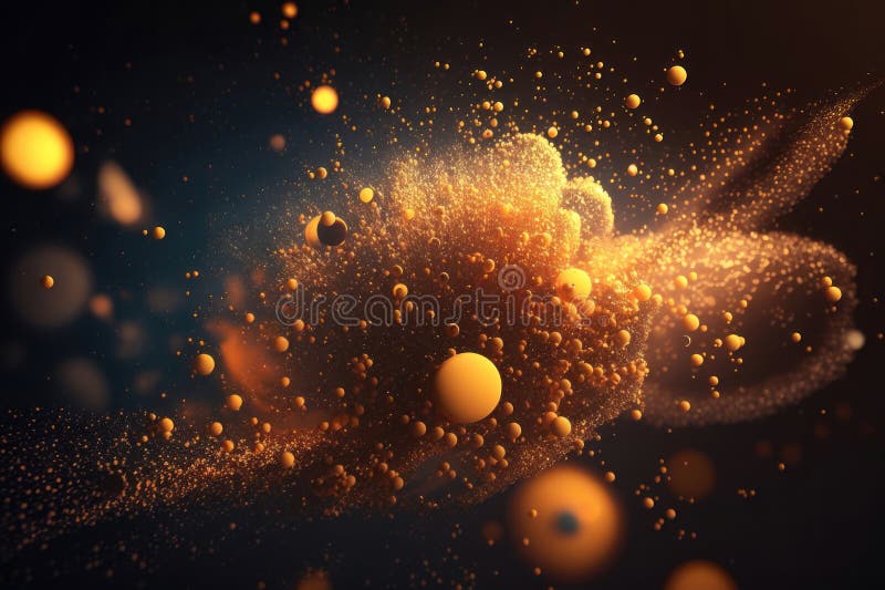 Particle Abstract Background Closeup. AI Generation Stock Photo - Image ...