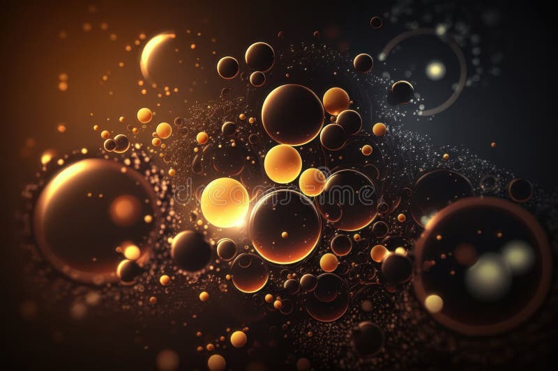 Particle Abstract Background Closeup. AI Generation Stock Illustration ...