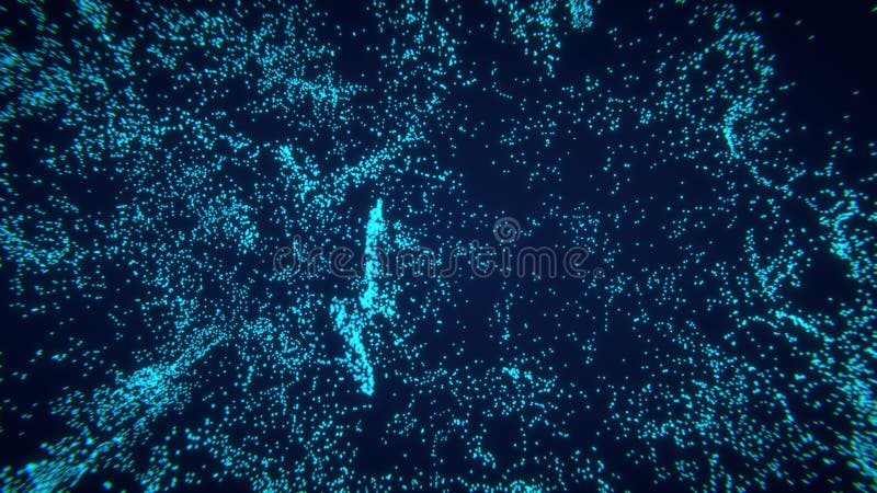 Particle Abstract Blue Background. Technology Background, from Series ...