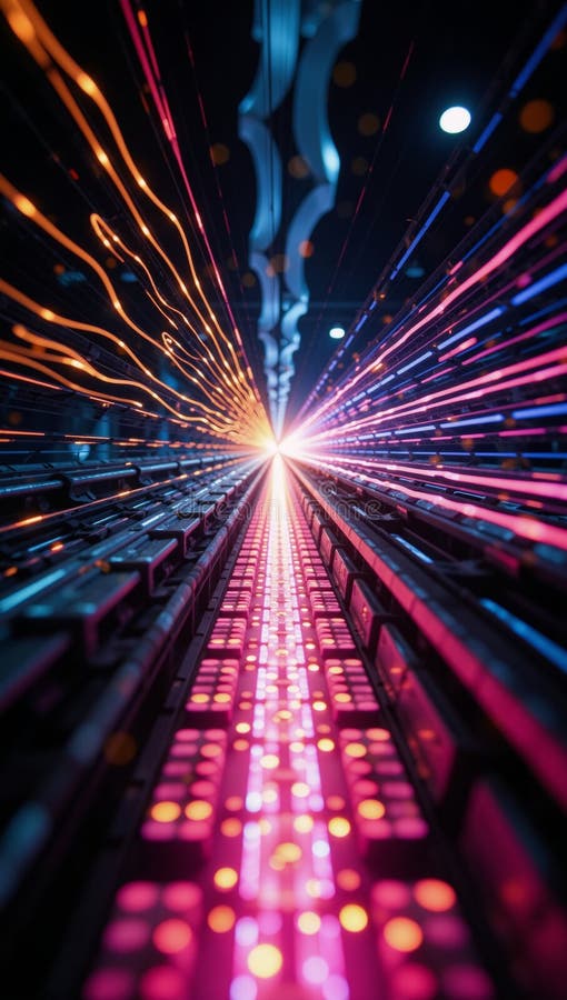 Particle Accelerator Beamline Showcases Highspeed Charged Particles ...