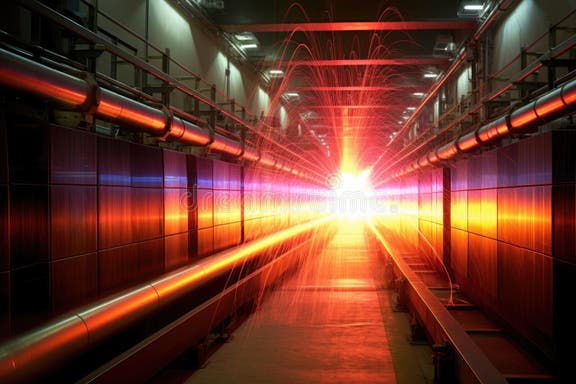 Particle Accelerators Beam Guidance System Stock Illustration ...