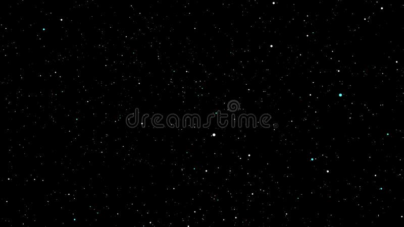 Particle Ball Blue and White Color Fall on Foregroung and Fly on ...