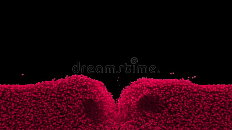 Particle-based 3D Fluid Simulation. Fluid Collision. Alpha Channel Included. Particle Flow ...