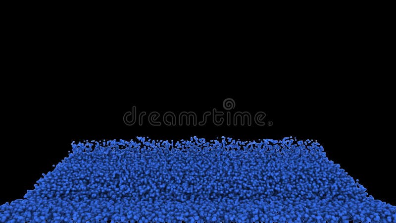 Particle-based 3D Fluid Simulation. Fluid Collision. Alpha Channel Included. Particle Flow ...